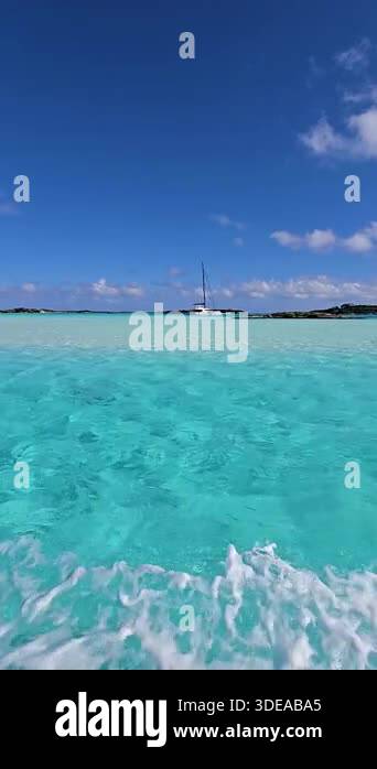 Boat Tour At Exuma In Black Point Bahamas. Caribbean Beach. Tropical ...