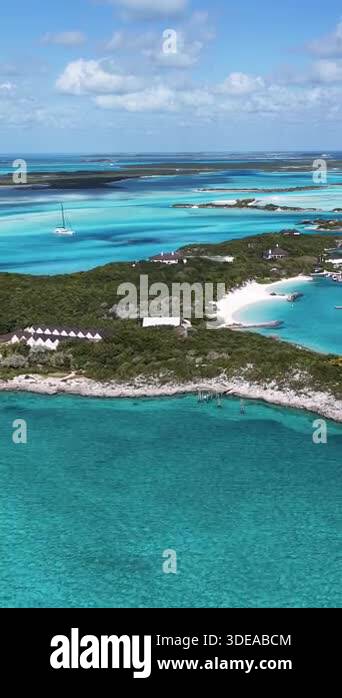 Exuma Skyline At Exuma Islands In Black Point Bahamas. Beach Landscape ...