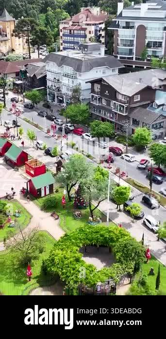 Gramado Brazil. Ethnicities Square At Gramado In Rio Grande Do Sul ...