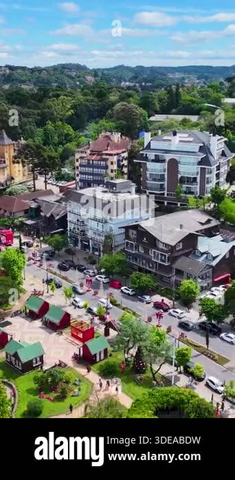 Gramado Skyline At Gramado In Rio Grande Do Sul Brazil. Stunning ...