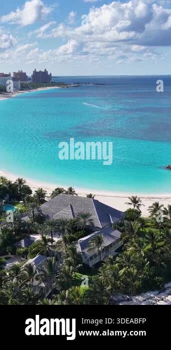Bahamas Skyline At Paradise Island In Nassau Bahamas. Beach Landscape ...