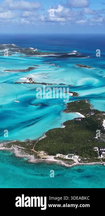Exuma Skyline At Exuma In Black Point Bahamas. Caribbean Skyline. Beach ...