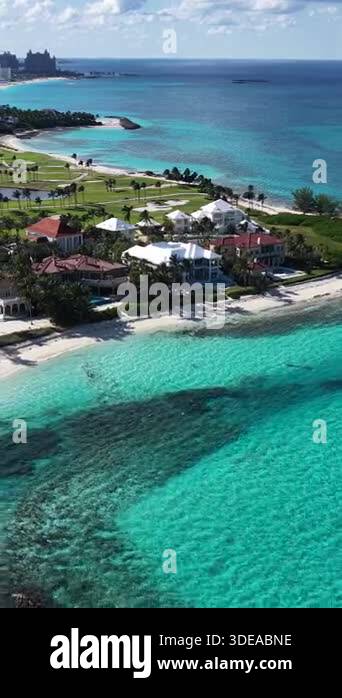 Arawak Beach At Paradise Island In Nassau Bahamas. Beach Landscape ...