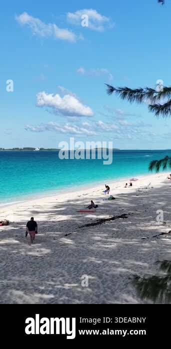 Paradise Island Skyline At Nassau In New Providence Bahamas. Seascape ...