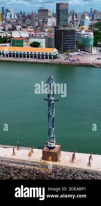 Northeastern Brazil Skyline At Recife In Pernambuco Brazil. Amusement ...