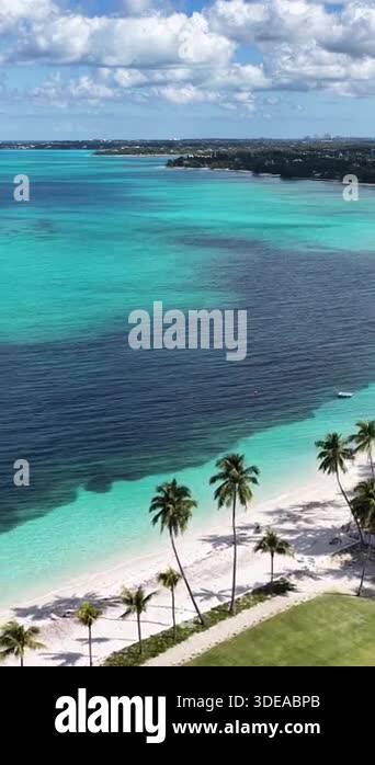 Bahamas Skyline At Nassau In New Providence Bahamas. Beach Landscape ...