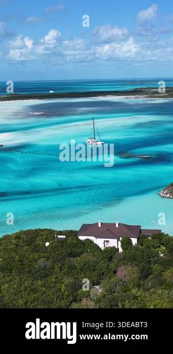 Exuma Skyline At Exuma In Black Point Bahamas. Seascape Skyline. Shades ...