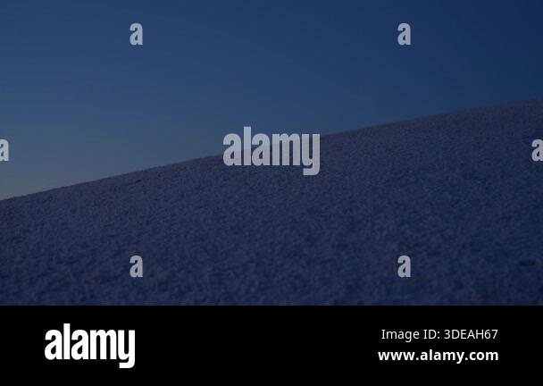 Tokyo,Japan - January 3, 2026: Time-lapse image of snow-covered hill at ...