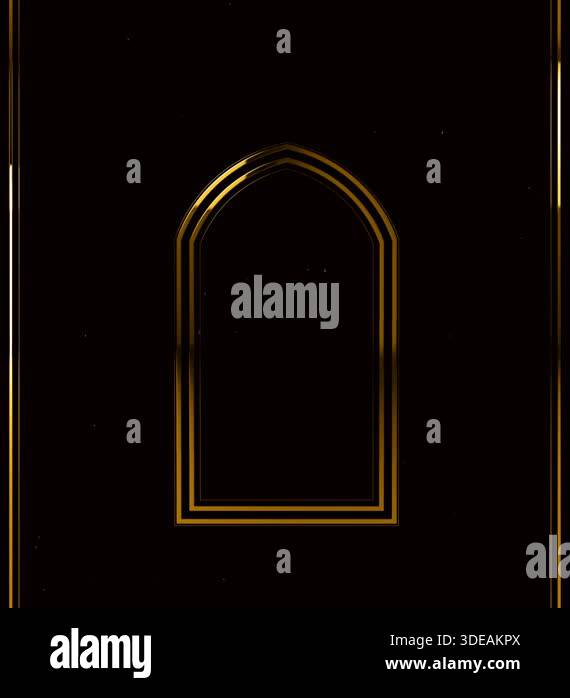 luxury gold door frame background Stock Video Footage - Alamy