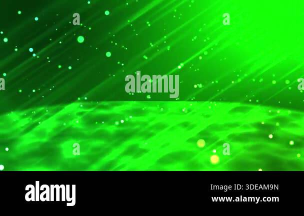Green Particle background With Ray Animation Motion Design Stock Video ...