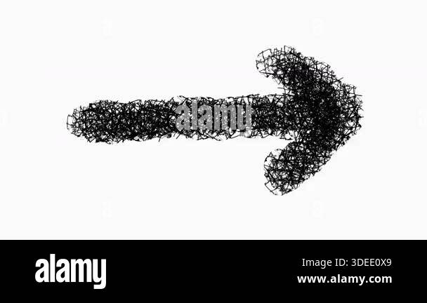 Motion Of Arrow Symbol On White Background Stock Video Footage - Alamy