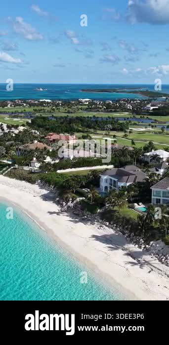 Bahamas Skyline At Paradise Island In Nassau Bahamas. Beach Landscape ...