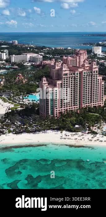 Bahamas Skyline At Paradise Island In Nassau Bahamas. Beach Landscape ...