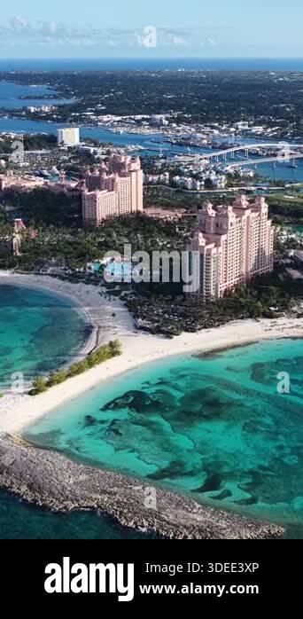 Nassau Skyline At Paradise Island In Nassau Bahamas. Beach Landscape ...