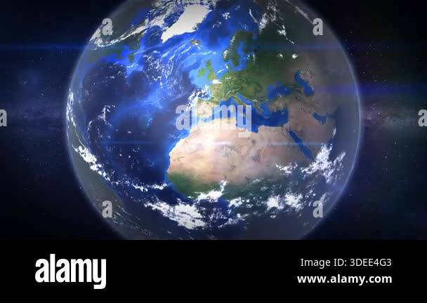 Earth map zoom to Amsterdam city in Netherlands Stock Video Footage - Alamy