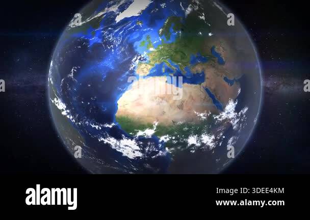 Earth map zoom to Milan city in Italy Stock Video Footage - Alamy