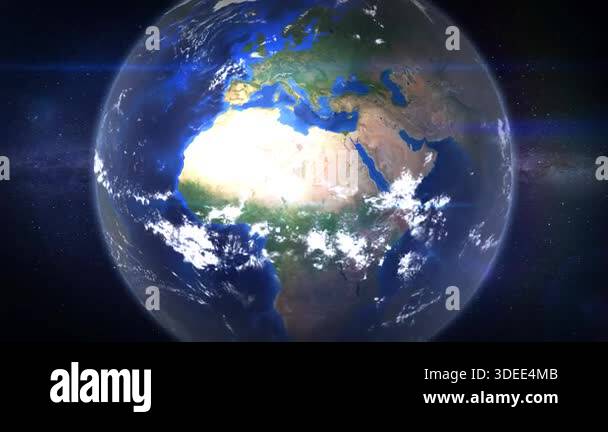 Earth map zoom to Cairo city in Egypt Stock Video Footage - Alamy