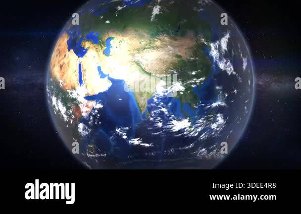 Earth map zoom to Shanghai city in China Stock Video Footage - Alamy