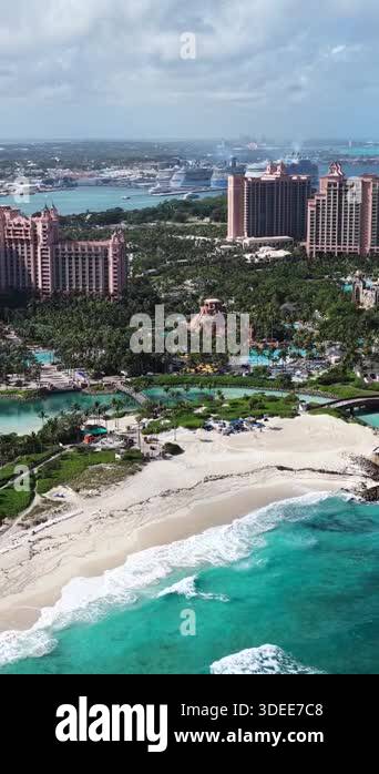 Bahamas Skyline In Nassau In New Providence Bahamas. Resort Landscape ...