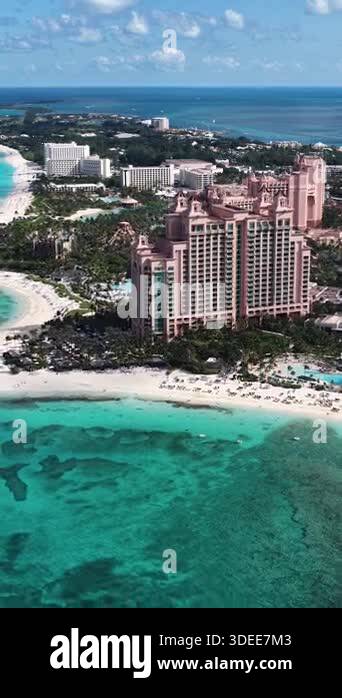 Bahamas Skyline At Paradise Island In Nassau Bahamas. Beach Landscape ...