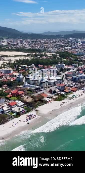 Ingleses Beach At Florianopolis In Santa Catarina Brazil. Beach Skyline ...