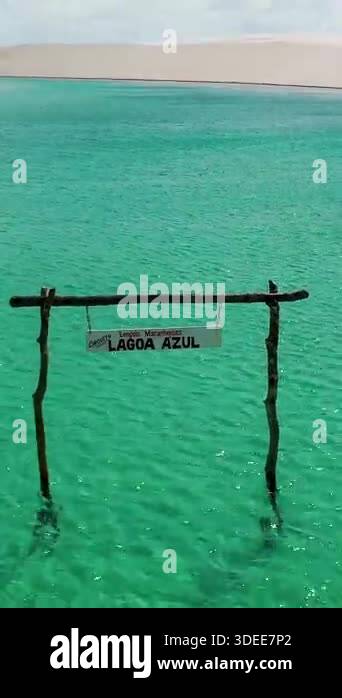 Panoramic sunset landscape of Lencois Maranhenses Brazil. Scenic sand ...