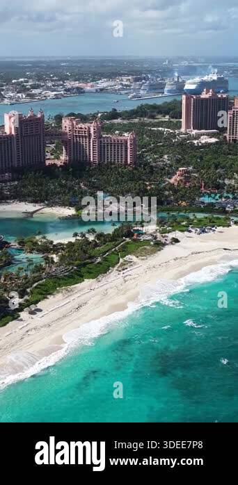 Bahamas Skyline In Nassau In New Providence Bahamas. Resort Landscape ...