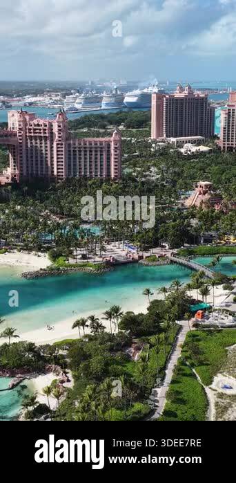 Bahamas Skyline In Nassau In New Providence Bahamas. Resort Landscape ...