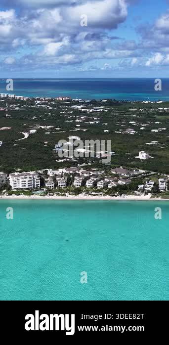 Long Bay Beach At Turks And Caicos In Overseas Territory United Kingdom ...