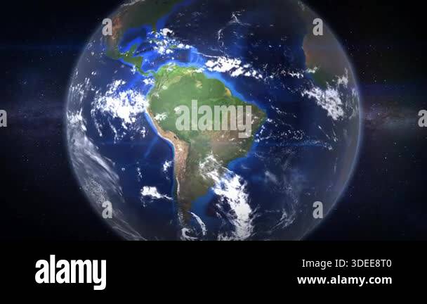 View of Lima city location on Earth map from space Stock Video Footage ...