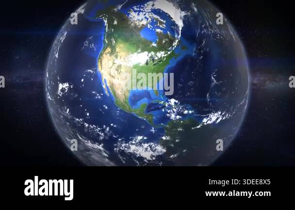 View of Vancouver city location on Earth map from space Stock Video ...