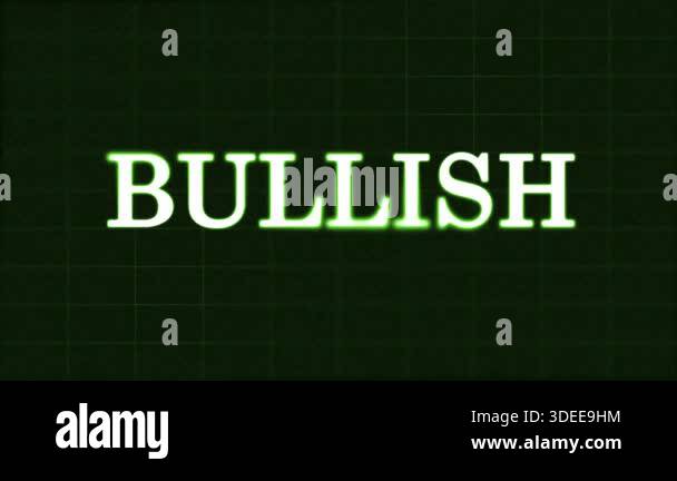 Concept Word Bullish Horror Grungy Effect Typography Text Animation 4k ...