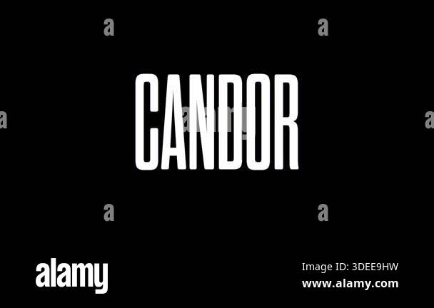 Concept Word Candor RGB Dynamic Glowing Effect Kinetic Typography Text ...