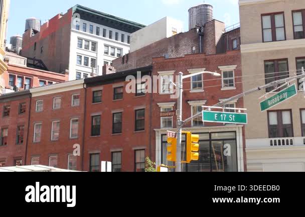 New York City Broadway street sign on Manhattan, United States. Urban ...