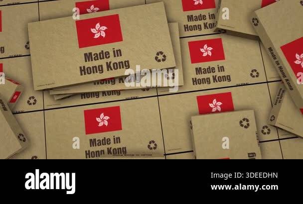 Made in Hong Kong box production line. Hong Kong export import ...