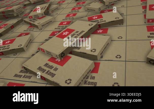 Made in Hong Kong box production line. Hong Kong export import ...