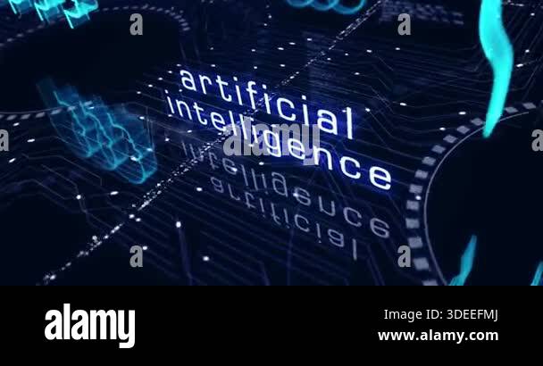 Artificial intelligence head ai symbol abstract cyber concept. Digital ...