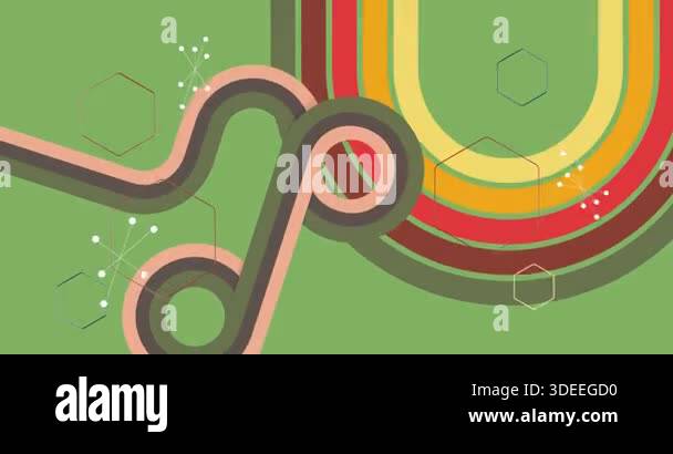 Retro 70s Background animation with Groovy 1970s art video ...