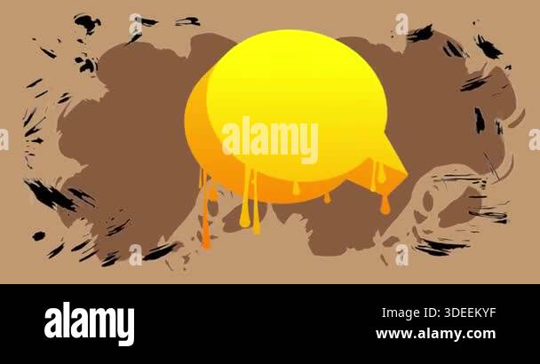 Graffiti speech bubble animation. Abstract modern Messaging sign street ...