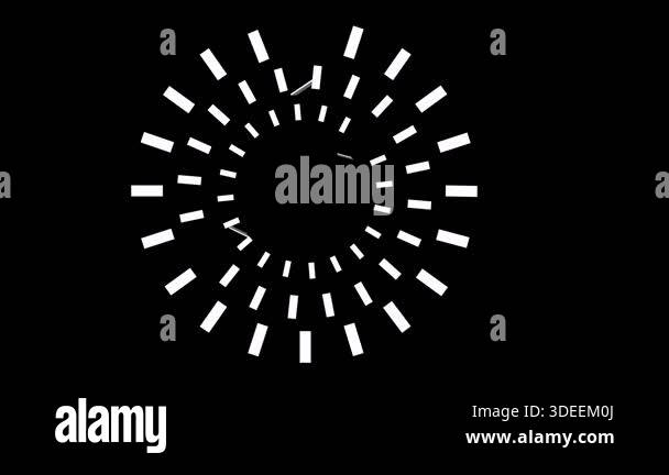 Dynamic abstract 4K animated video showing three layers of white ...