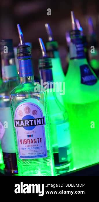 Rome, italy 2 january 2026: collection of alcoholic and non-alcoholic ...