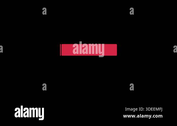 Modern Red Lower Third 4K Breaking News Alpha. Bold red animation with ...