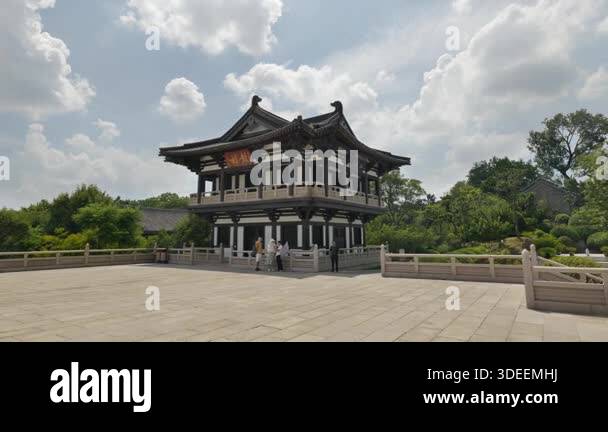 Yangzhou, China - March 8th 2022: scenery inside daming temple. High ...