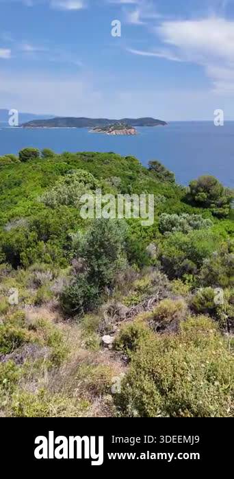 Amazing view of coastline of Skiathos Island, Sporades, Thessaly ...