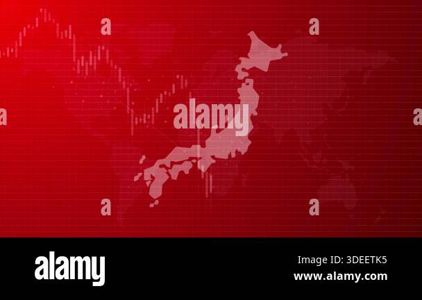 Red bearish candlestick chart pattern Japanese stock market crash ...