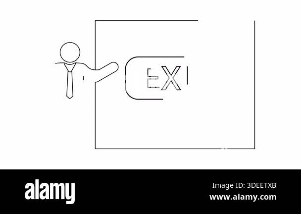 Vector illustration exit signage Stock Videos & Footage - HD and 4K ...