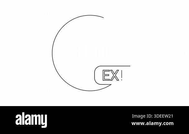 A clock with hands pointing to 9 and 12 with an EXIT sign below it ...