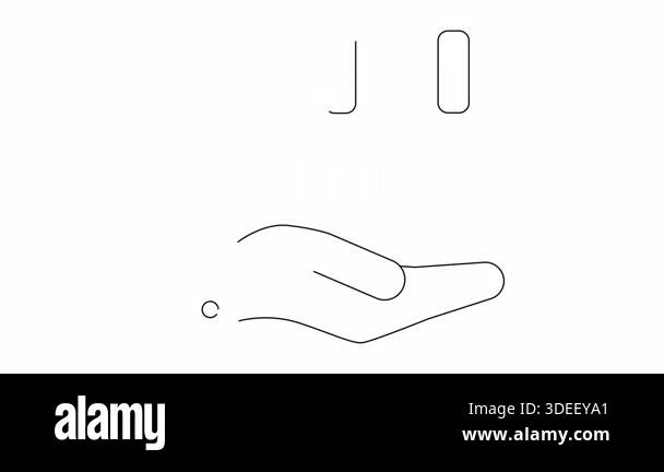 Stylized illustration hand holding Stock Videos & Footage - HD and 4K ...