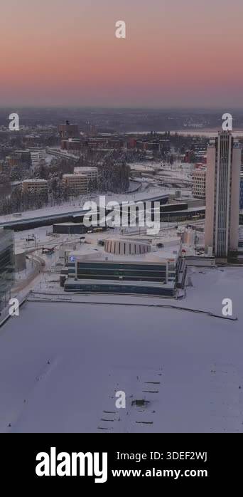 Espoo.Finland-February 3.2022: High angle view of Keilaranta in Espoo ...