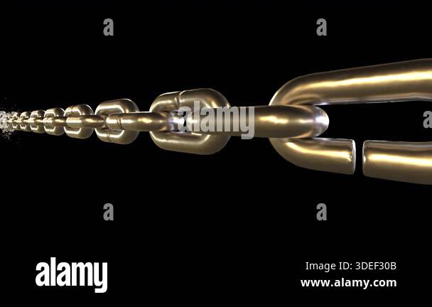 Chain Animation - 3d Simulation and Rendering with Alpha Channel Stock ...